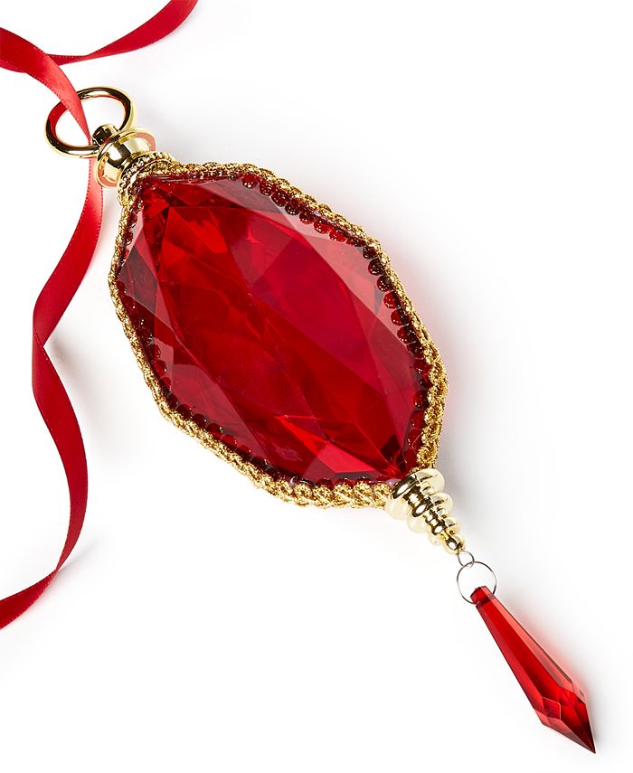Holiday Lane Electric Gems Red Hanging Gem, Created for Macy's - Macy's