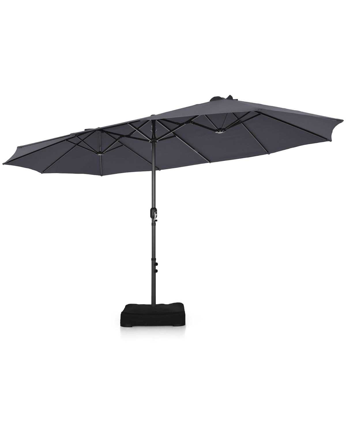 Click here for 15FT Double-Sided Twin Patio Umbrella Sun Shade Ou... prices