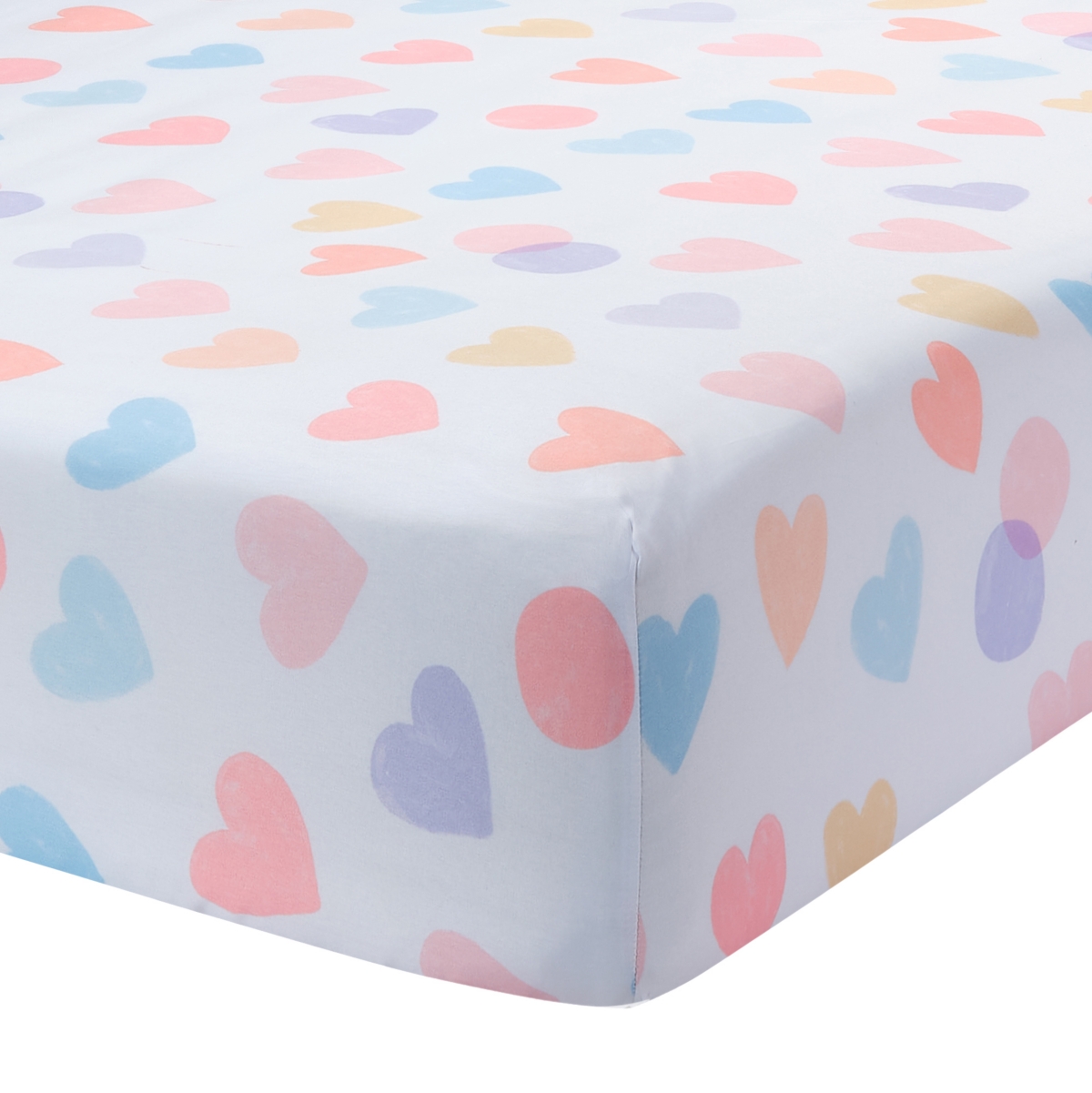 Click here for Bedtime Originals Rainbow Hearts White/Peach/Purpl... prices