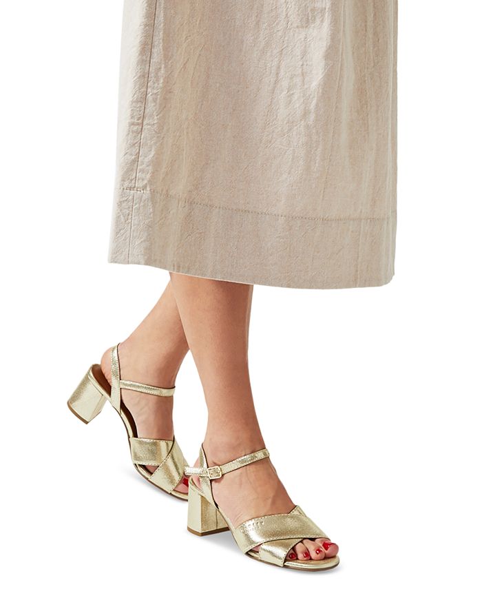 Radley London Women's Cherry Garden Pier Crossover Block-Heel Dress ...