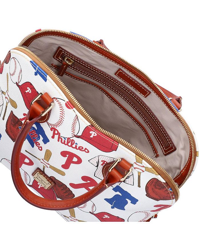 Dooney & Bourke Women's Philadelphia Phillies Game Day Zip Zip Satchel ...