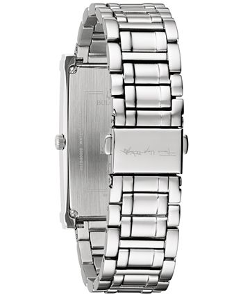 Bulova Woman's Frank Lloyd Wright "Pattern #106" Stainless Steel ...