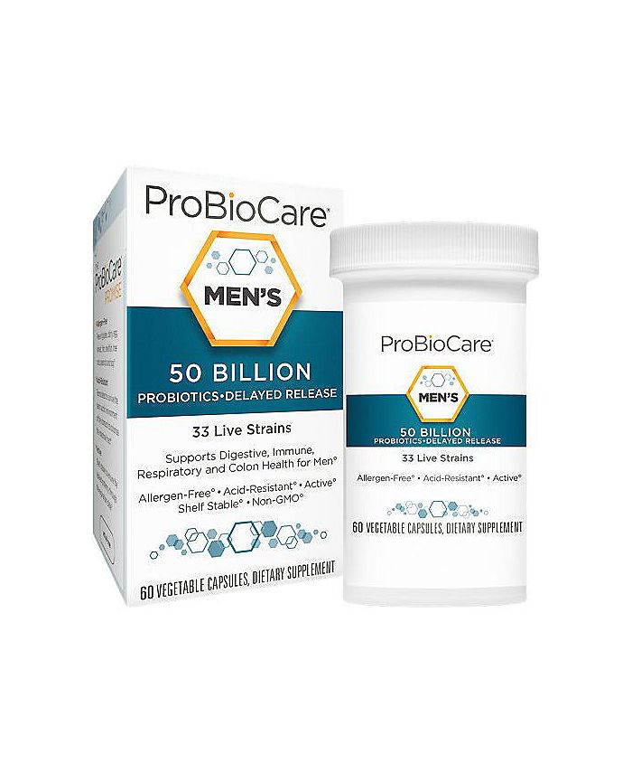 ProBioCare Probiotic for Men - 50 Billion CFUs - Supports Digestive ...