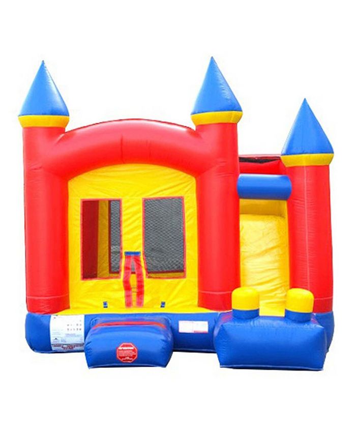 Pogo Bounce House Inflatable Crossover Rainbow Castle Bounce House and ...