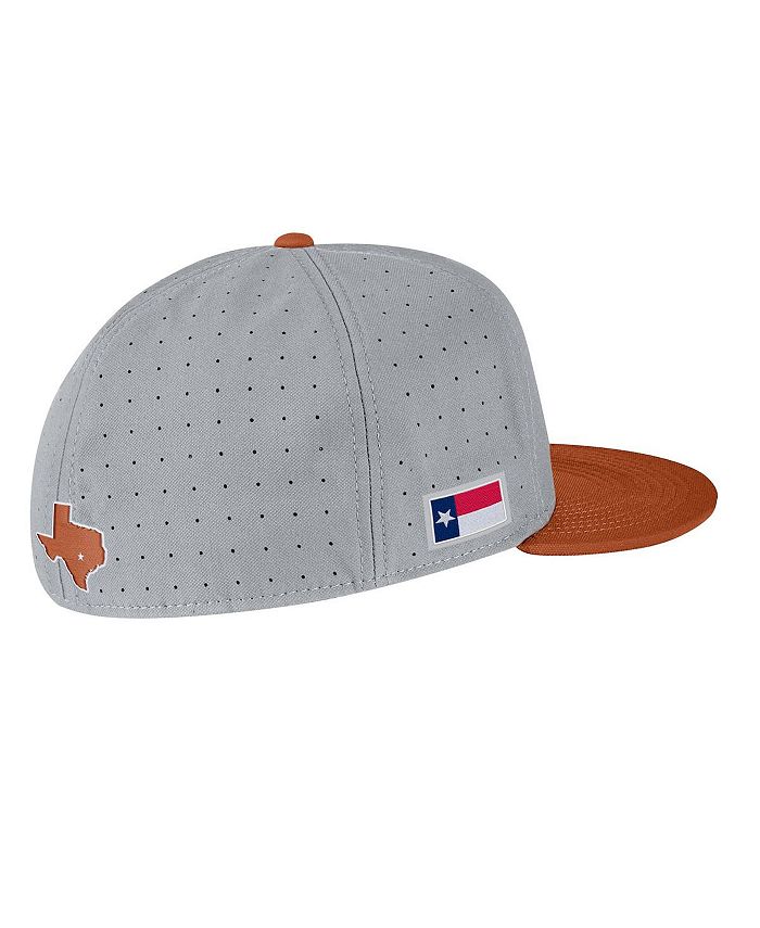 Nike Men's Gray Texas Longhorns Aero True Baseball Performance Fitted ...