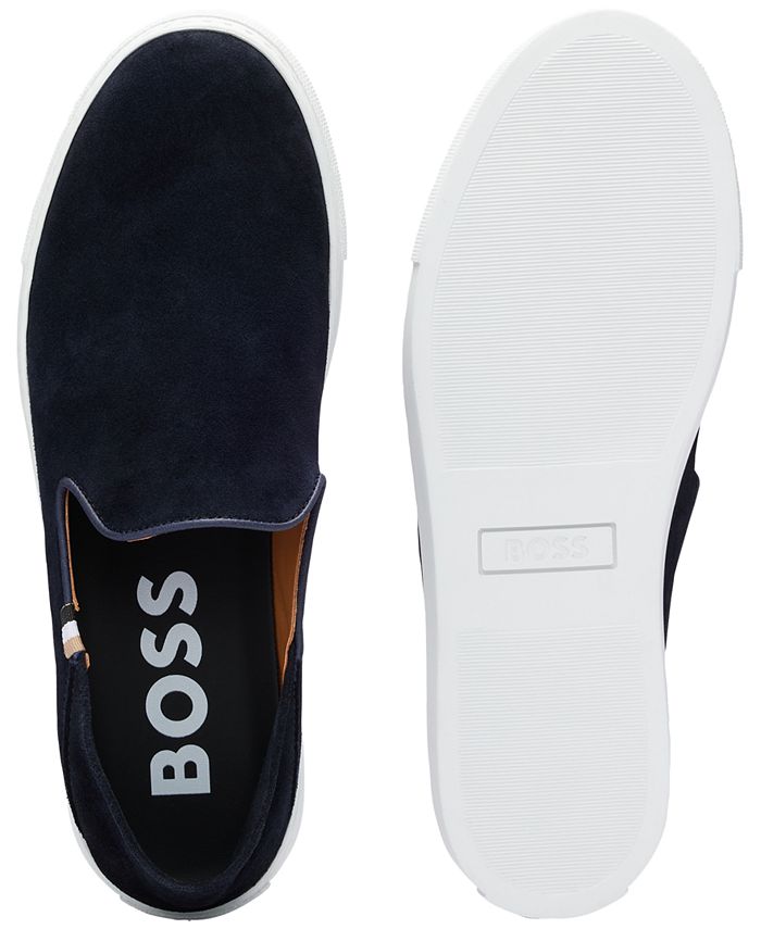 Hugo Boss BOSS by Hugo Boss Men's Rey Suede Slip-On Sneaker - Macy's