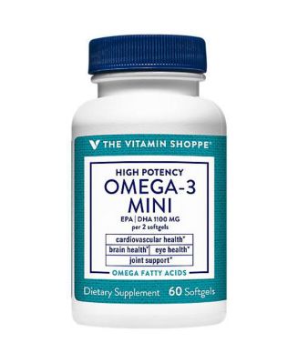 The Vitamin Shoppe High Potency Omega-3 Fish Oil Minis - EPA 600mg/DHA ...