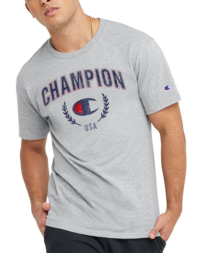 Champion Men's Classic Standard-Fit Logo Graphic T-Shirt - Macy's