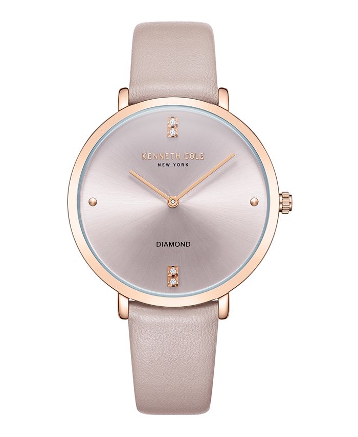 Kenneth Cole New York Women's Quartz Genuine Diamond Accents Pink ...