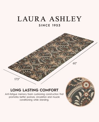 Laura Ashley Almeida Wellness Mats, 17.5" x 60" - Macy's