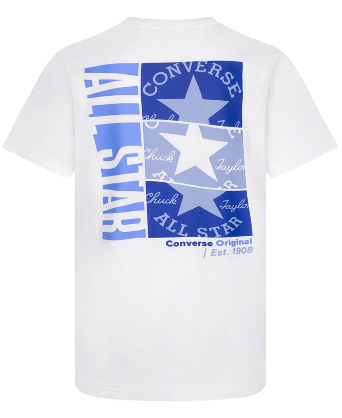Converse Big Boys Logo Graphic Jersey Knit Crewneck T-shirt - Macy's