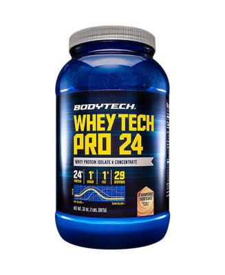 BodyTech Whey Tech Pro 24 Whey Protein Isolate & Concentrate Powder ...