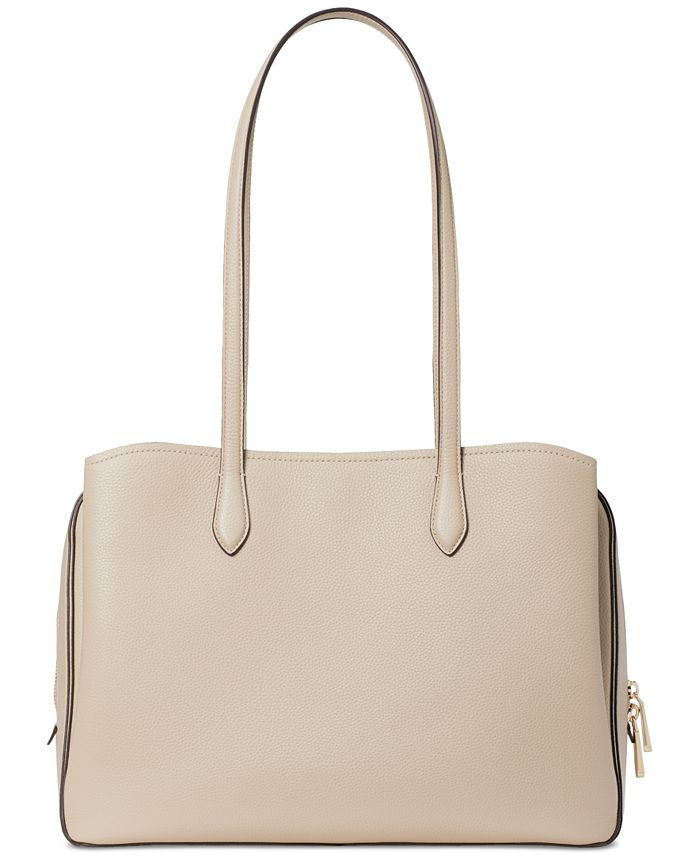 kate spade new york Hudson Pebbled Leather Large Work Tote - Macy's