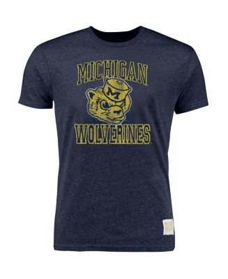 Men's Original Retro Brand Heather Navy Michigan Wolverines Vintage ...