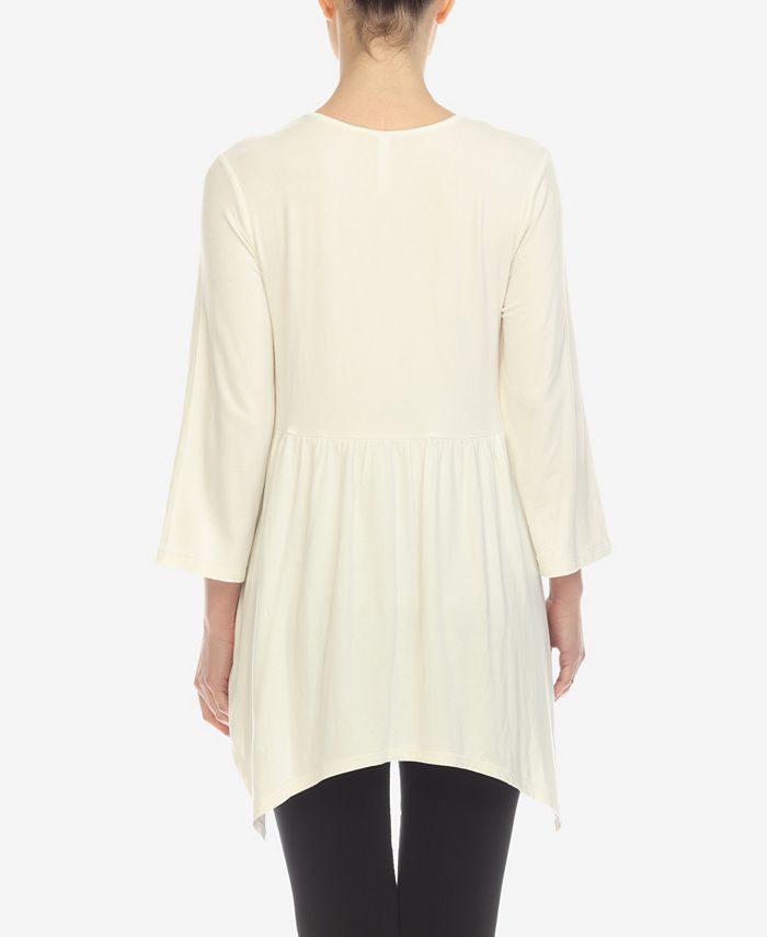 White Mark Women's Empire Waist Tunic Top - Macy's
