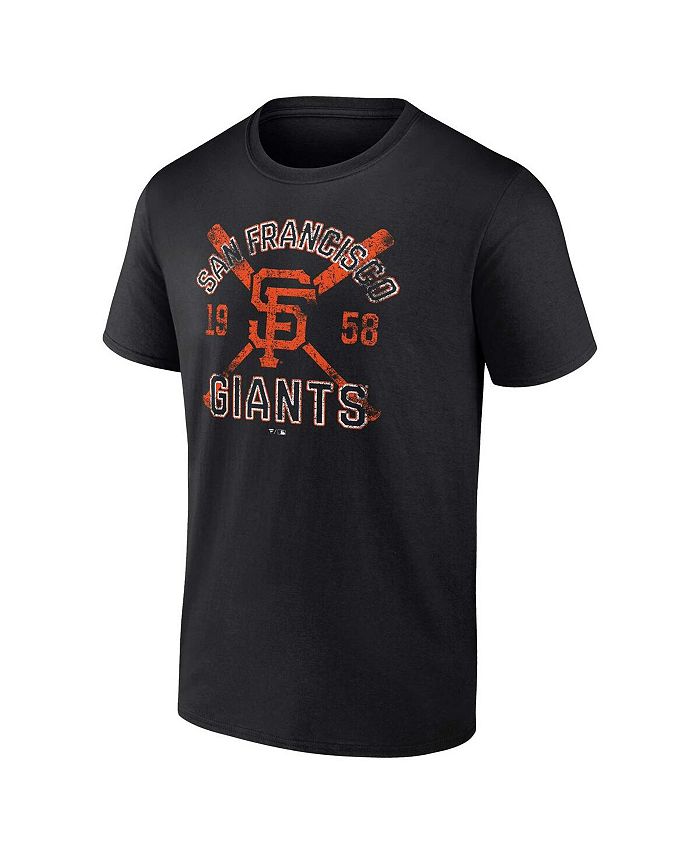Fanatics Men's Black San Francisco Giants Second Wind T-shirt - Macy's