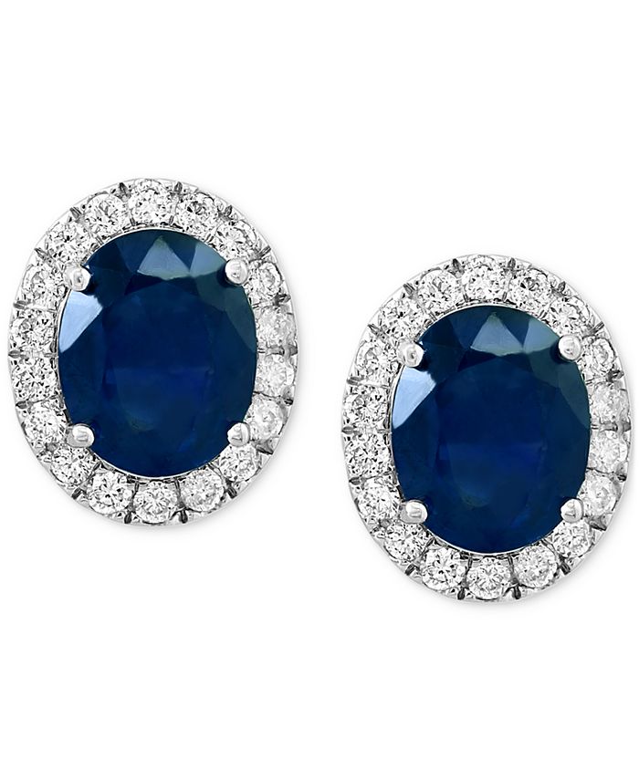 EFFY Collection EFFY® Sapphire (3-3/4 ct. t.w.) & Diamond (1/2 ct. t.w ...