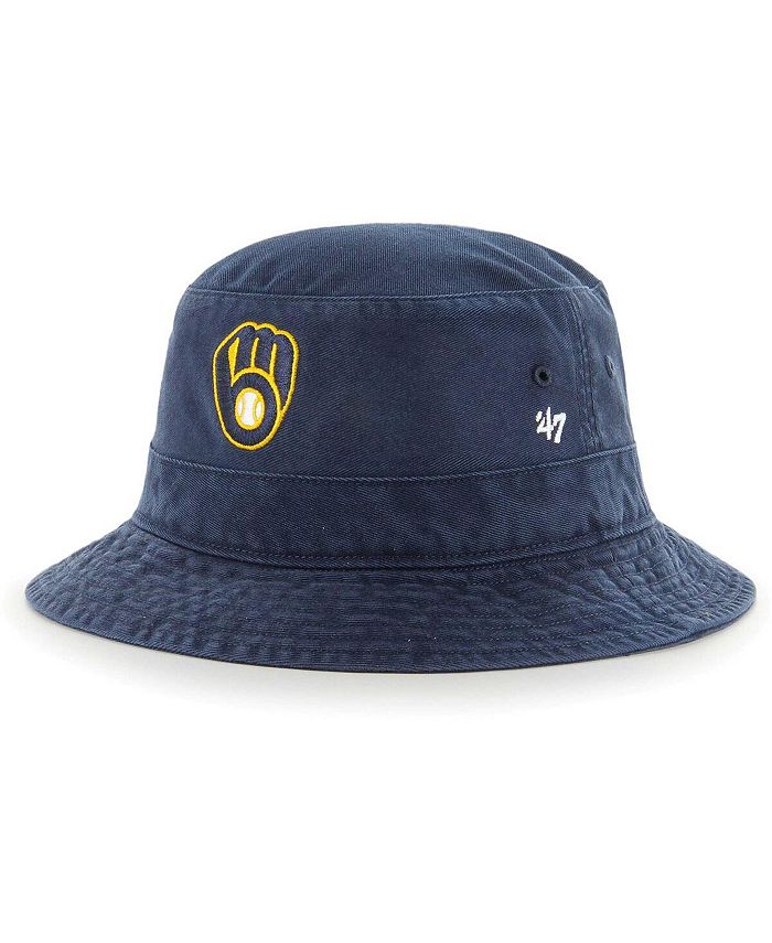 '47 Brand Men's Navy Milwaukee Brewers Primary Bucket Hat - Macy's