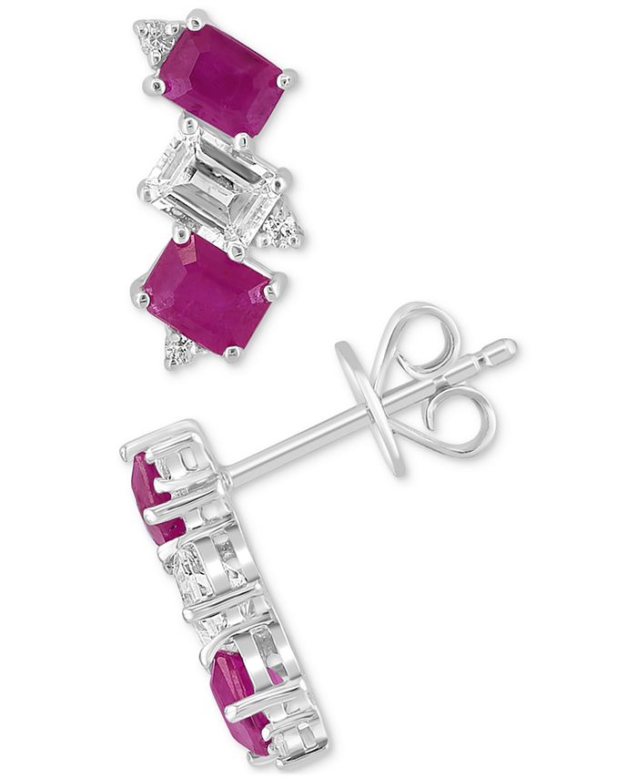 EFFY Collection EFFY® Ruby (1 ct. t.w.), White Sapphire (1/2 ct. t.w ...