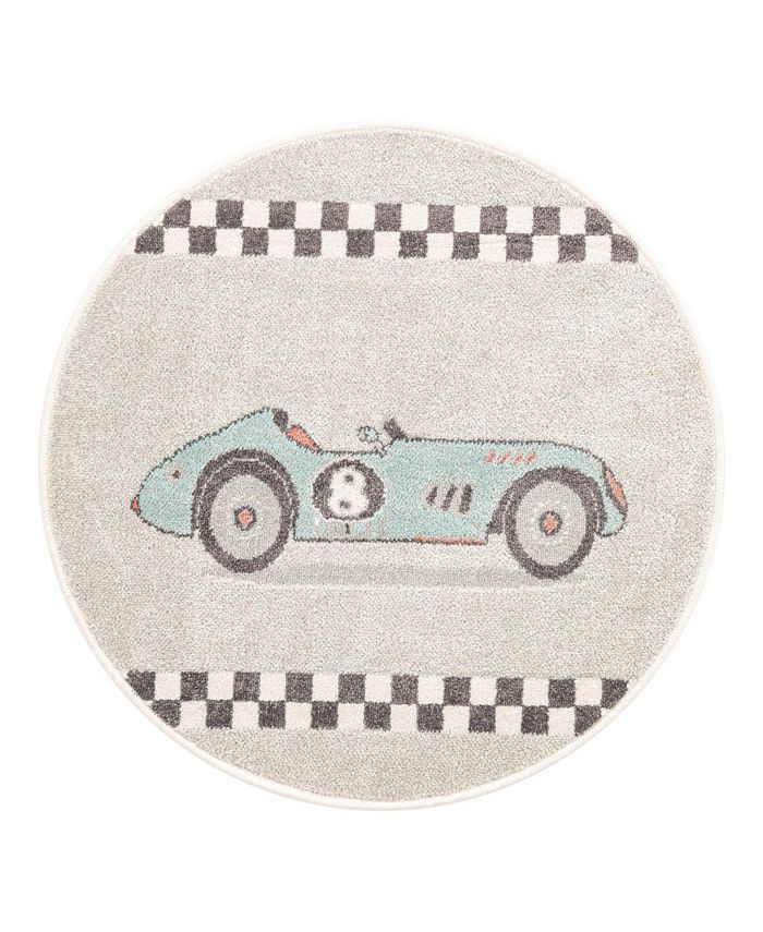 Bayshore Home Campy Kids Race Car Area Rug - Macy's