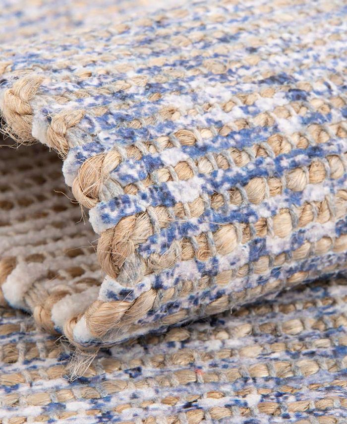 Bayshore Home Caterpillar Jute CTJ-11 2'2" x 8' Runner Area Rug - Macy's