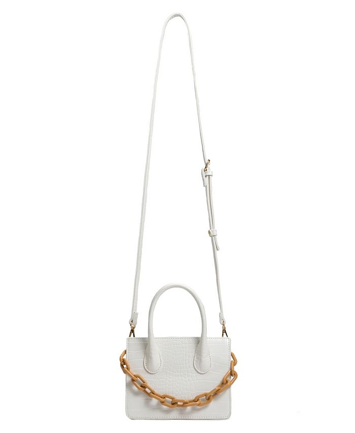 LIKE DREAMS Kenzie Chain Croc Faux Leather Mini Crossbody Bag - Macy's