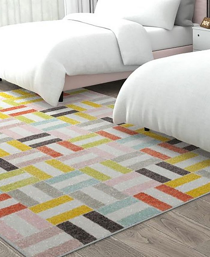 Bayshore Home Campy Kids Chicklets 2'2" x 2'11" Area Rug - Macy's