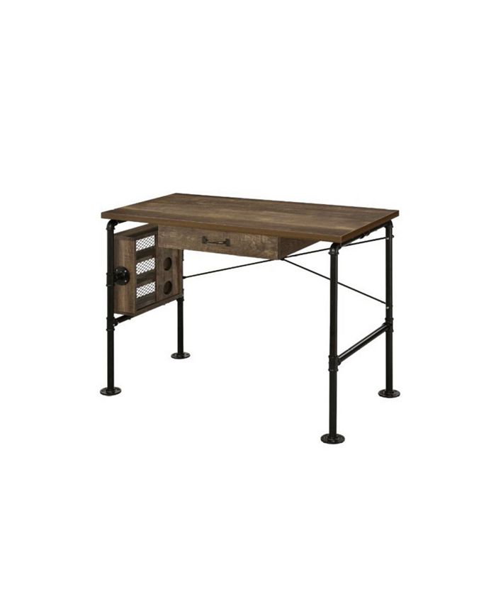 Simplie Fun Endang Writing Desk, Weathered Oak - Macy's