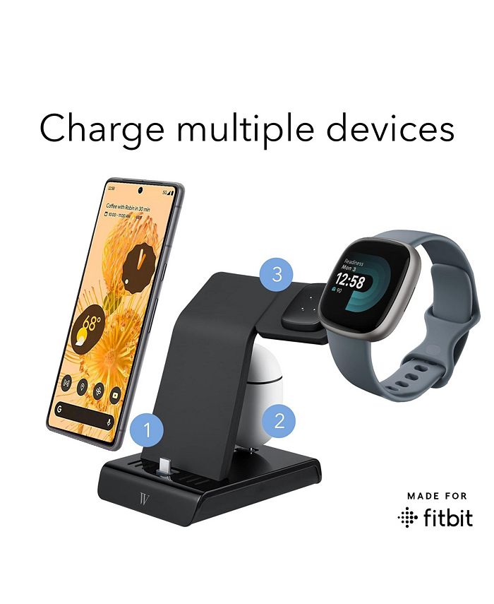 Wasserstein 3-in-1 Charging Station for Fitbit, Google Pixel, Pixel ...