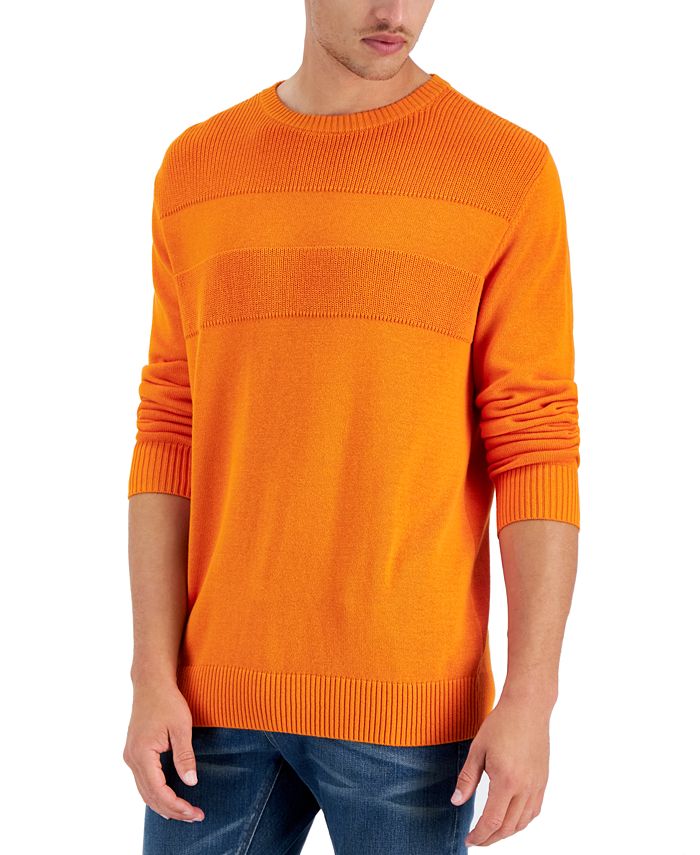 Club Room Men's Textured Cotton Sweater, Created for Macy's - Macy's