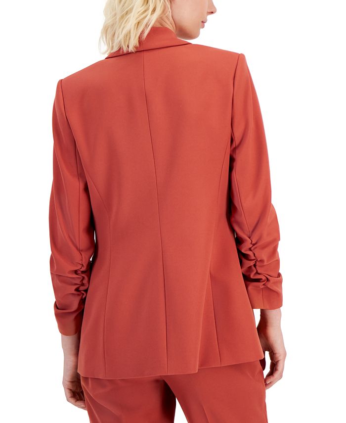 Tahari ASL Women's Shawl-Collar Scrunched-Sleeve Blazer - Macy's Tahari ASL Women's Shawl-Collar Scrunched-Sleeve Blazer - Macy's
