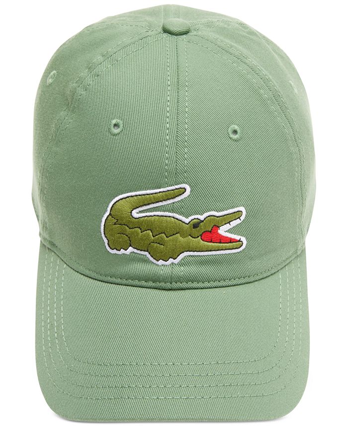Lacoste Men's Adjustable Croc Logo Cotton Twill Baseball Cap - Macy's