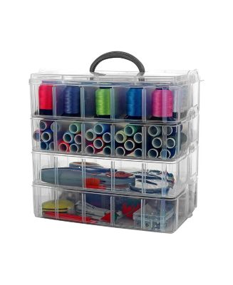 JTJ Sourcing Bins & Things Stackable Storage Container - Clear - Sewing ...
