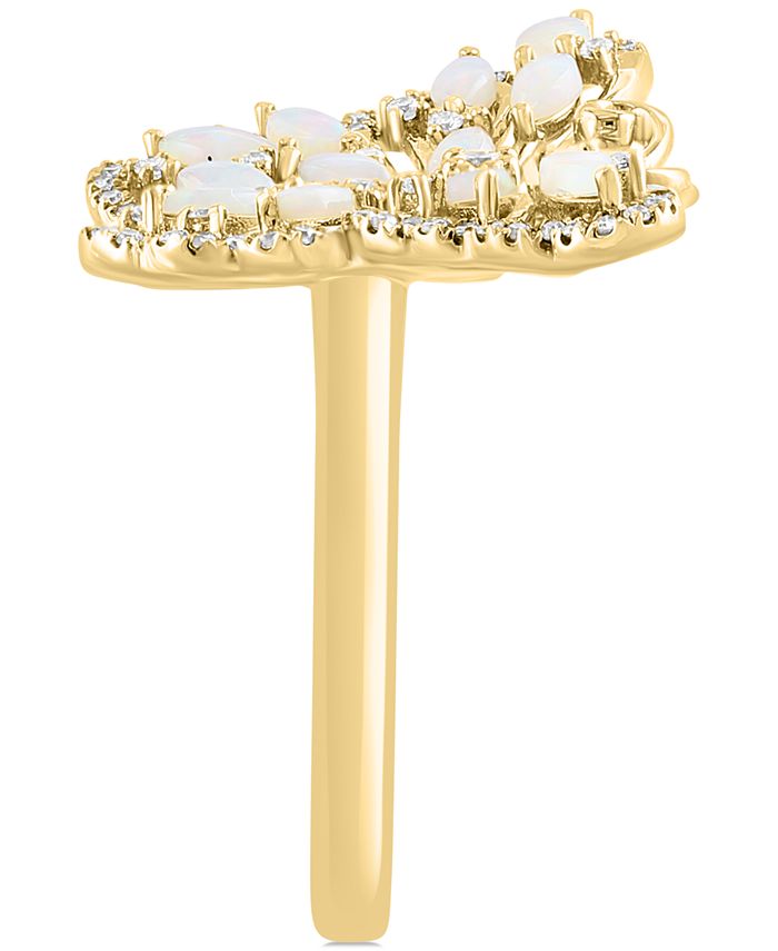 EFFY Collection EFFY® Opal (3/4 ct. t.w.) & Diamond (1/4 ct. t.w ...