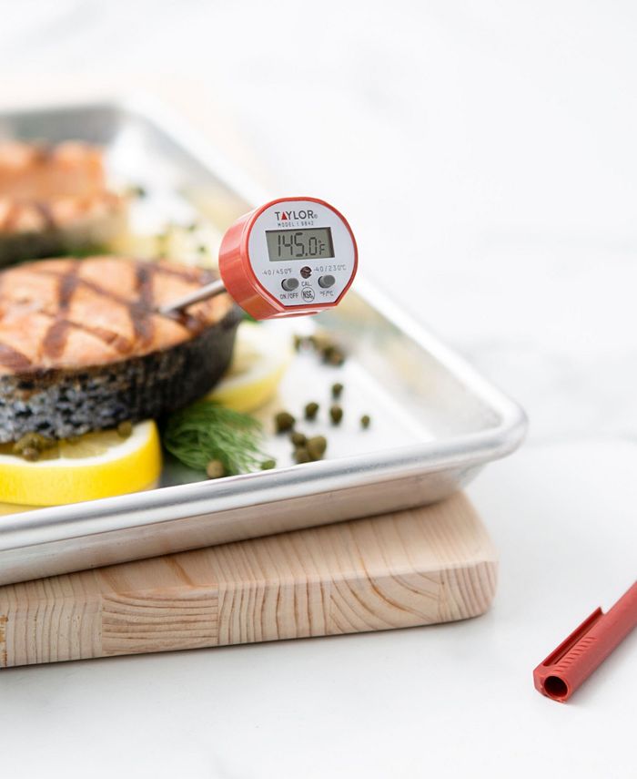 Taylor Water-Resistant Digital Instant Read Cooking Thermometer - Macy's