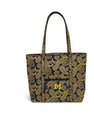 Women's Vera Bradley Michigan Wolverines Rain Garden Vera Tote Bag - Macy's