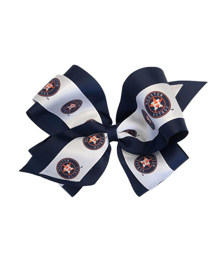 USA Licensed Bows Women's Houston Astros Jumbo 3" Layered Bow - Macy's