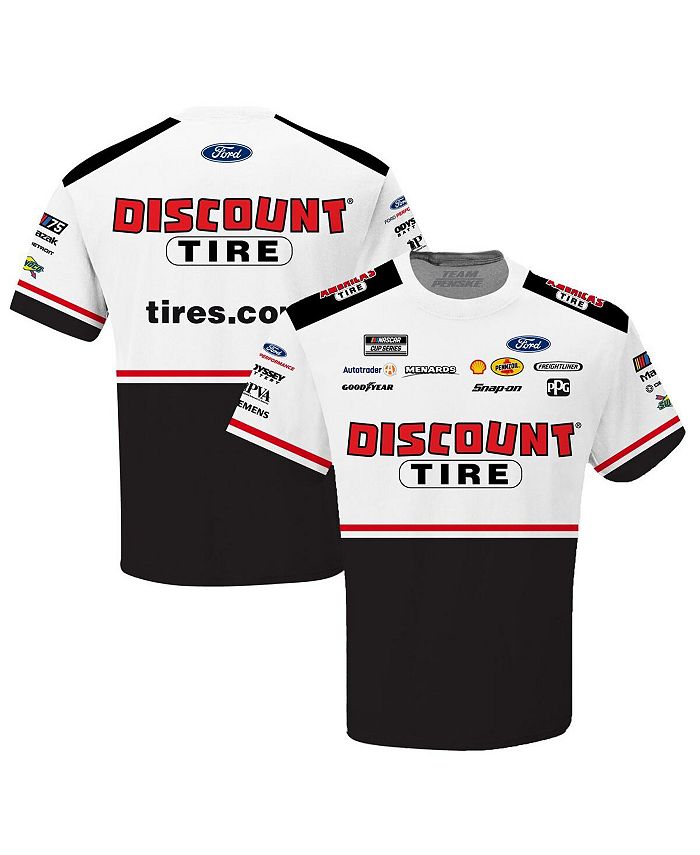 Team Penske Men's White Austin Cindric Discount Tires Sublimated ...