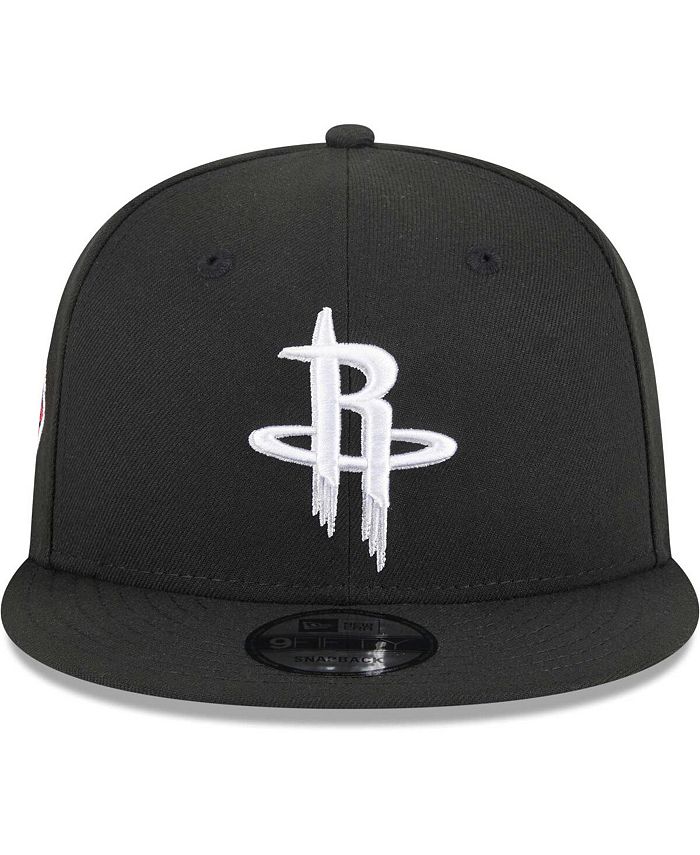 New Era Men's Black Houston Rockets 2-Time Champions Commemorative Side ...