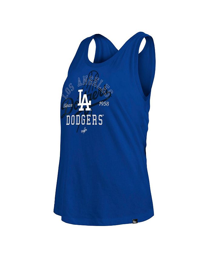 New Era Women's Royal Los Angeles Dodgers Open Back Tank Top - Macy's