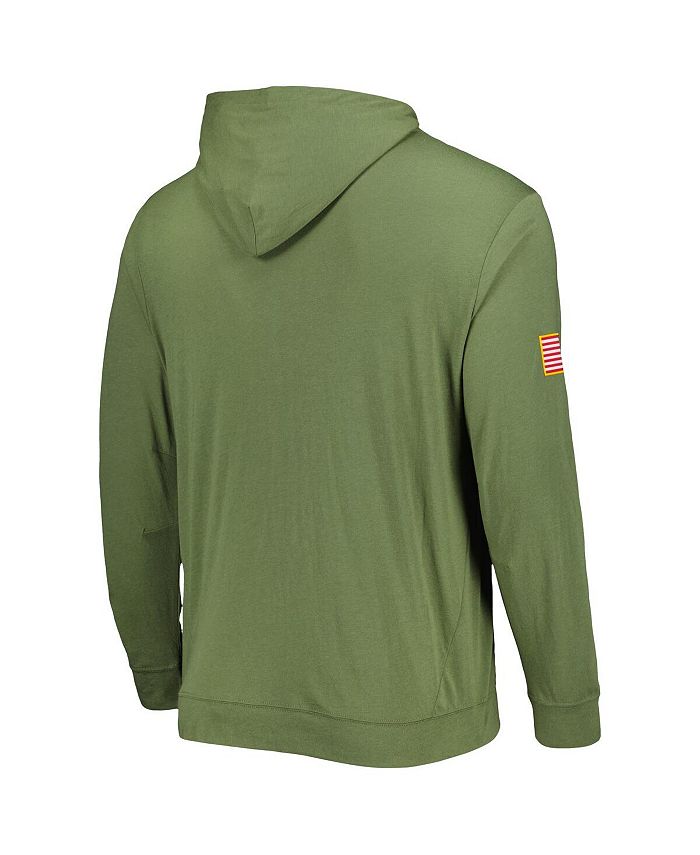 LevelWear Men's Olive Vegas Golden Knights Thrive Tri-Blend Pullover Hoodie - Macy's