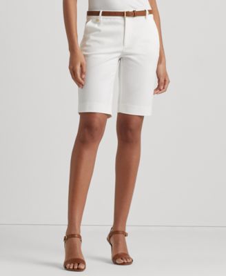 Lauren Ralph Lauren Stretch Cotton Shorts Womens 4 White