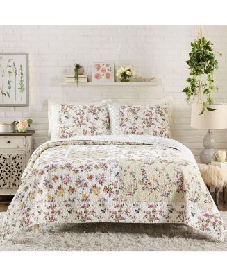 CLOSEOUT! Jessica Simpson Phillipa 3-Piece Quilt Set, King - Macy's
