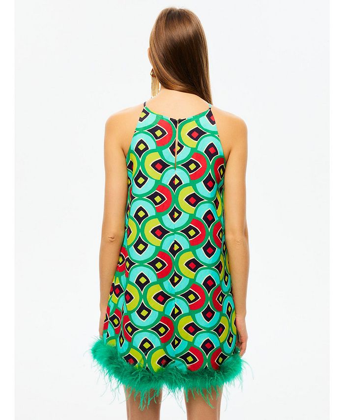 Nocturne Womens Printed Mini Dress Macys