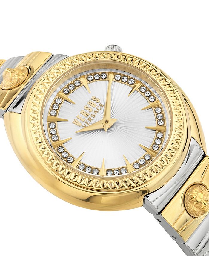 Versus Versace Women's Two-Hand Quartz Tortona Two-Tone Stainless Steel ...