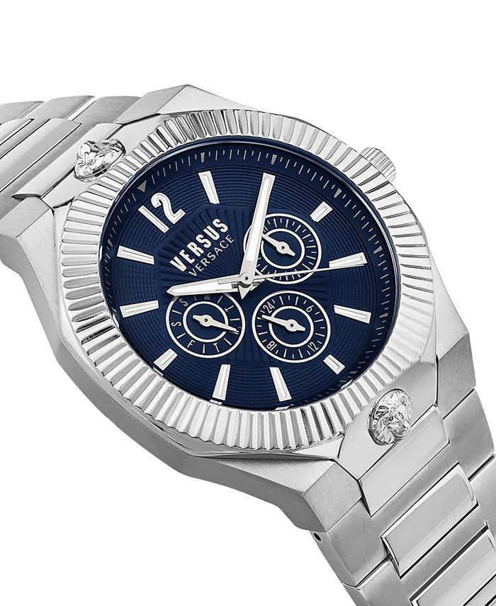 Versus Versace Men's Multifunction Quartz Echo Park Silver-Tone ...