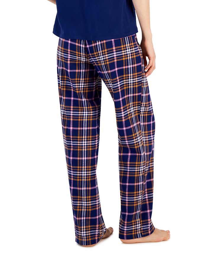 Jenni Women's Cotton Printed Drawstring Pajama Pants, Created for Macy ...