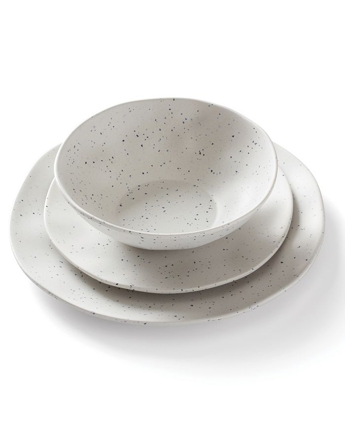 Oneida Terrazzo Melamine 12 Piece Dinnerware Set, Service for 4 - Macy's