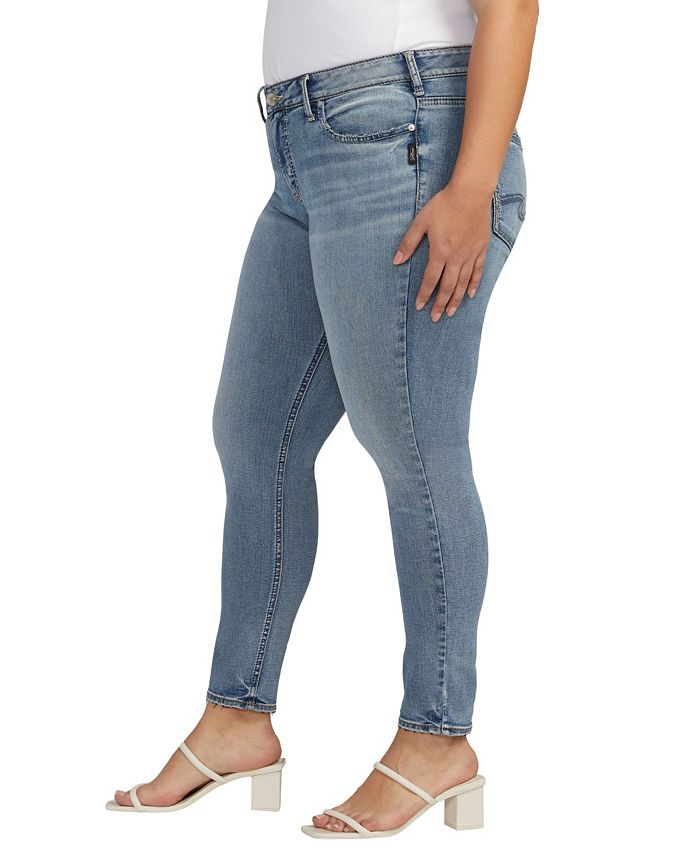 Silver Jeans Co. Plus Size Britt Low Rise Skinny Leg Jeans & Reviews ...