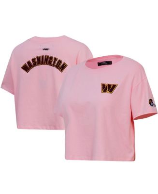 Women's Pro Standard Pink Washington Commanders Cropped Boxy T-shirt ...